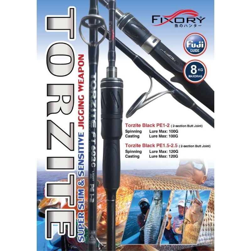 New! Fixory Torzite Fishing Rod Fixory Spinning Rod Fuji Torzite Guides ...