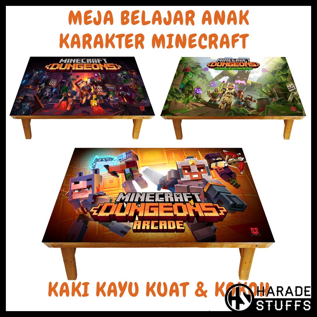 Minecraft Character Children's Folding Study Table | Shopee Malaysia