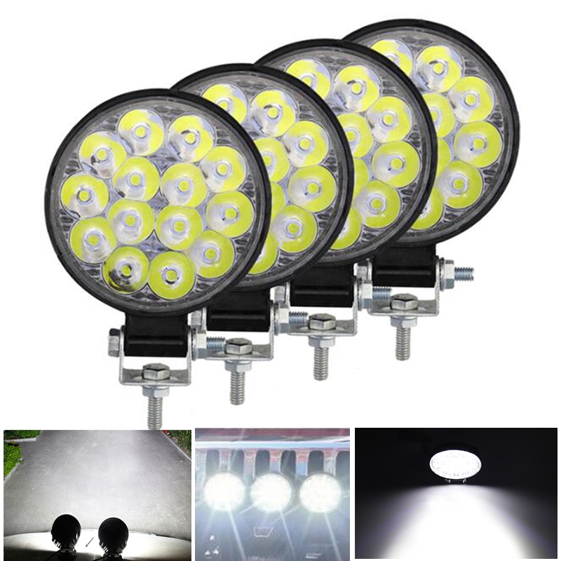 24V/12v LED light strip working light 42W LED beam headlights Extra ...