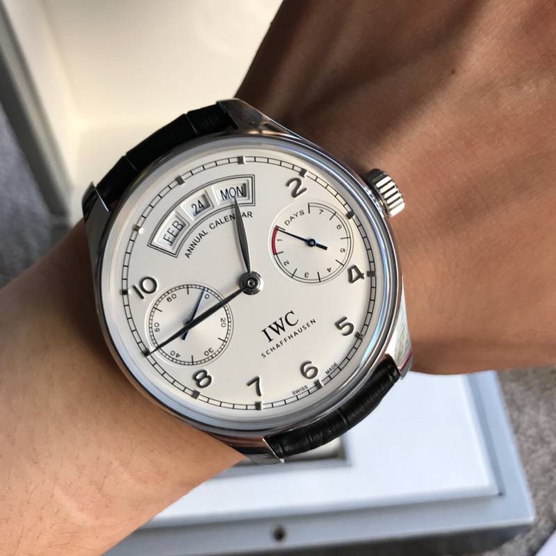 IWC IW503502 automatic mechanical chrono dual calendar runway watch ...