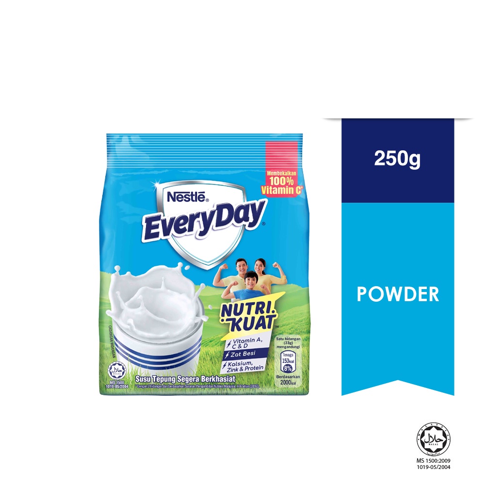 NESTLE EVERYDAY Milk Powder Soft Pack 250g Bundle of 1/3 | Shopee Malaysia