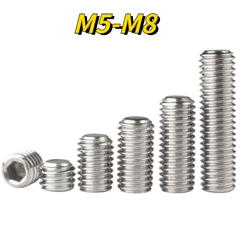 [XNY] Flat-end Fixing Screw M5/M6/M8 SUS304 Hexagon Socket Top Screw ...