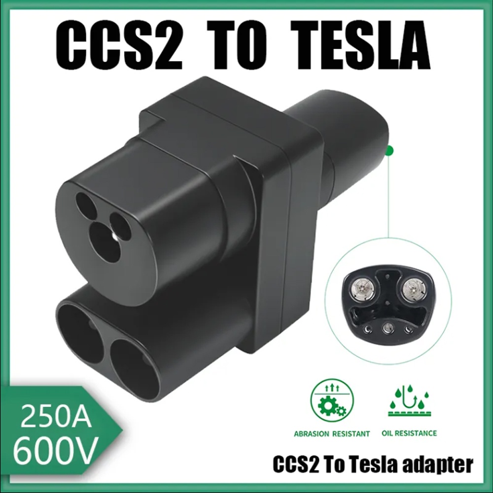 CCS2 To Tesla EVSE Adaptor Electric Vehicle Car EV Charger Connector ...