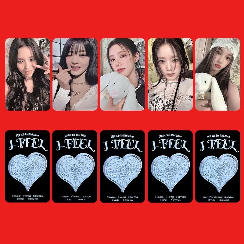 5pcs/set (G)I-DLE Album Photocards I FEEL Lomo Cards GIDLE Member ...
