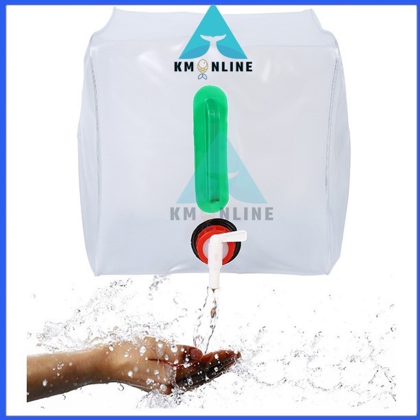 Outdoor Camping 10L Folding Bucket Transparent Plastic Folding Water ...