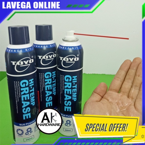 Toyo Hi-Temp Grease Aerosol Spray 300ml Multi-Purpose High Temperature | Shopee Malaysia