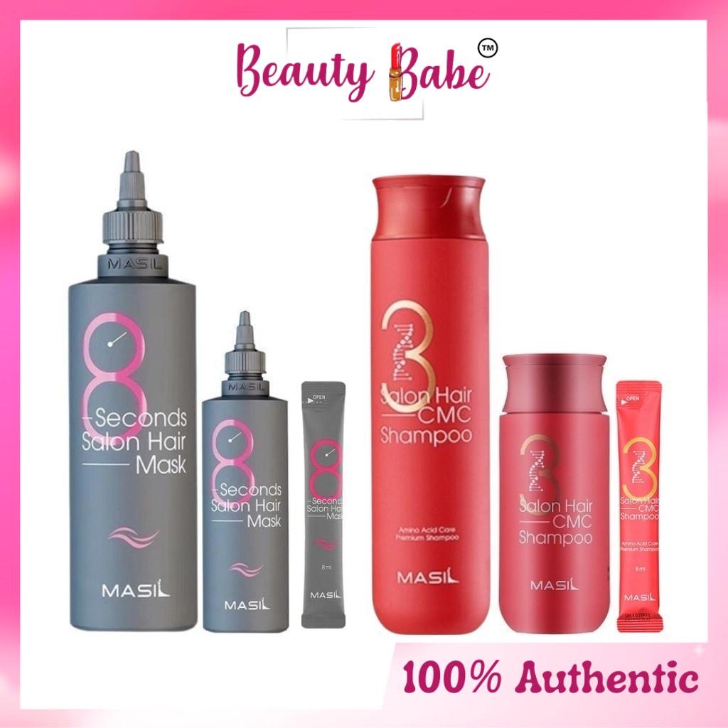 Masil 3 Salon Hair CMC Shampoo / Masil 8 Seconds Salon Hair Mask [Beauty Babe] | Shopee Malaysia