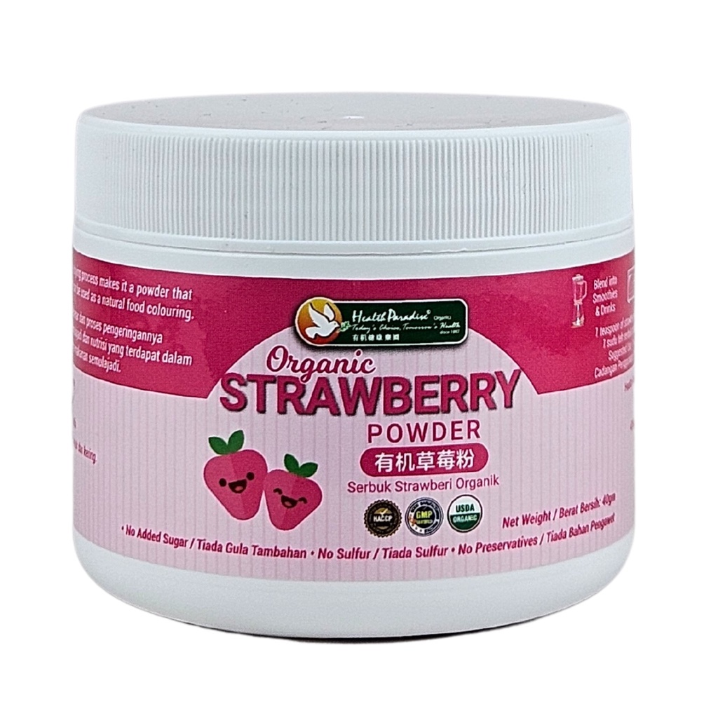 Health Paradise Organic Strawberry Powder 40g | Shopee Malaysia
