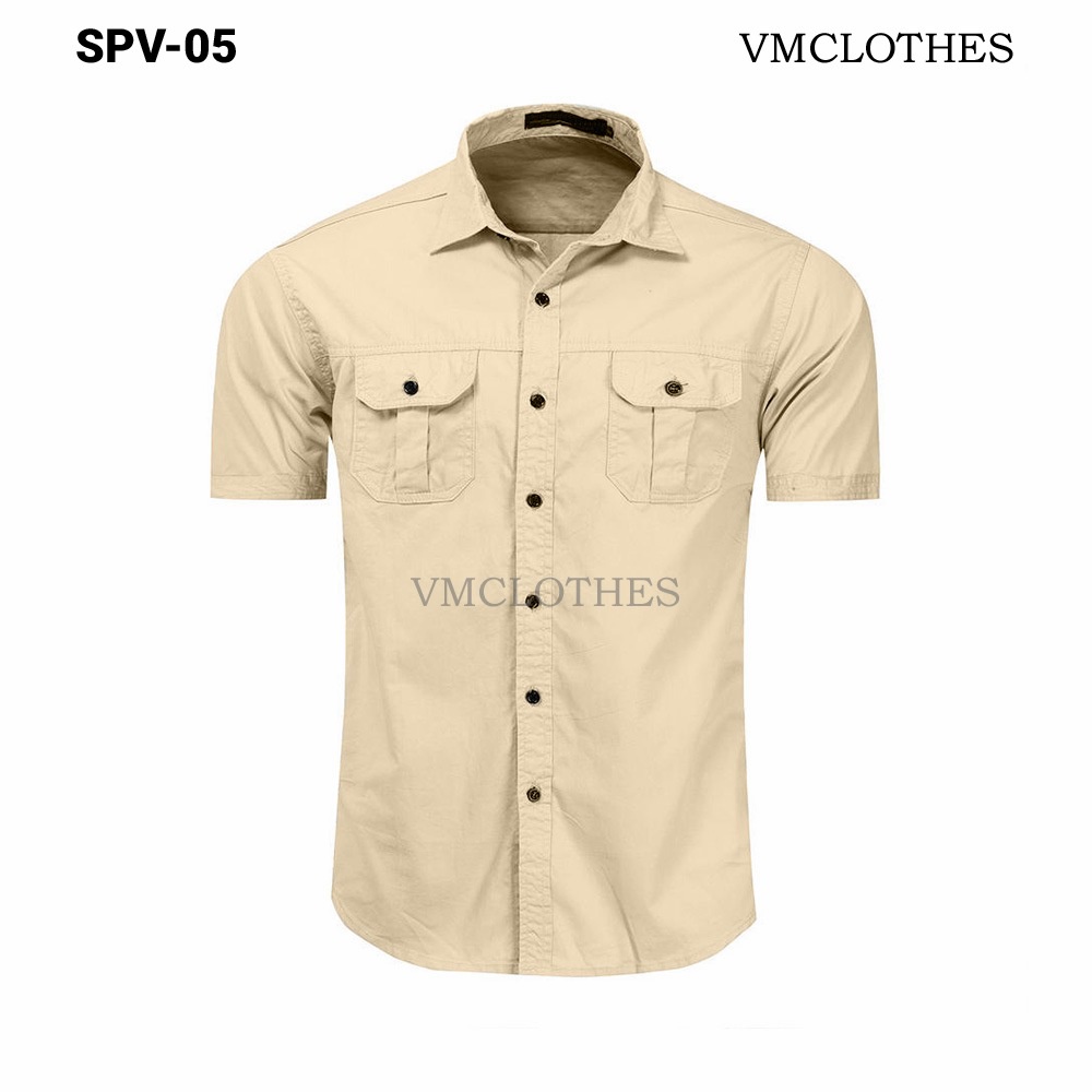KEMEJA Casual Shirt Formal Shirt Plain Uniform PDL Men Tactical Sporhem Short Sleeve Classic ...