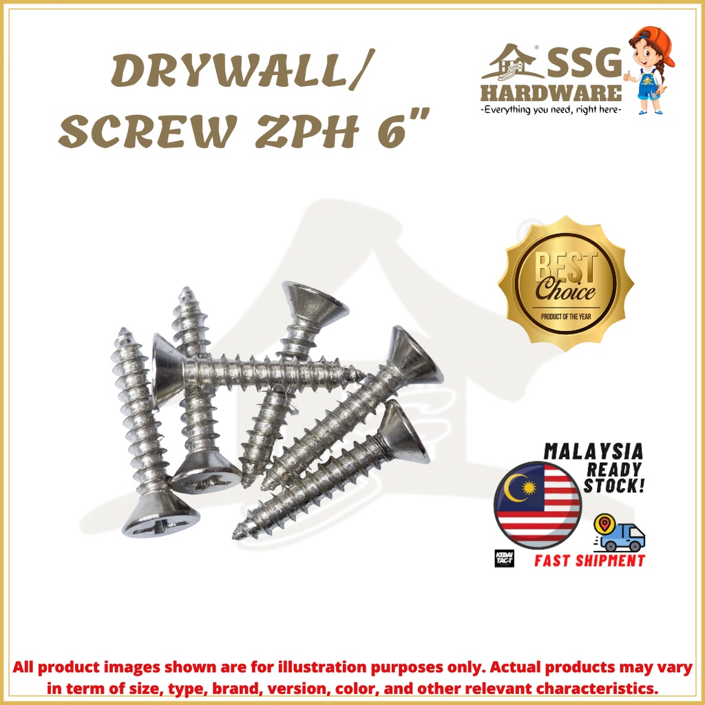 ZPH SCREW/ DRYWALL SCREW /SKREW PUTIH/ SKREW TAJAM / SKRU PAPAN/ SKRU ...