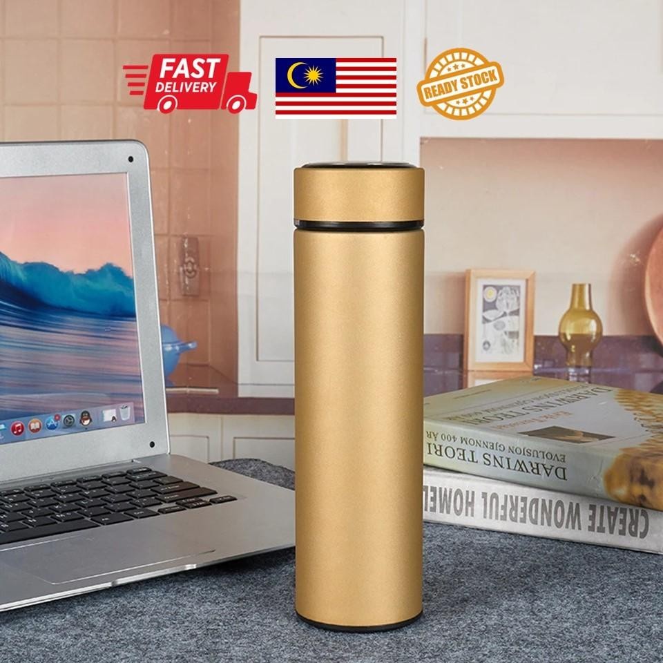 Vacuum Flask 380ML Thermos Drinking Water Bottle Stainless Steel Botol ...