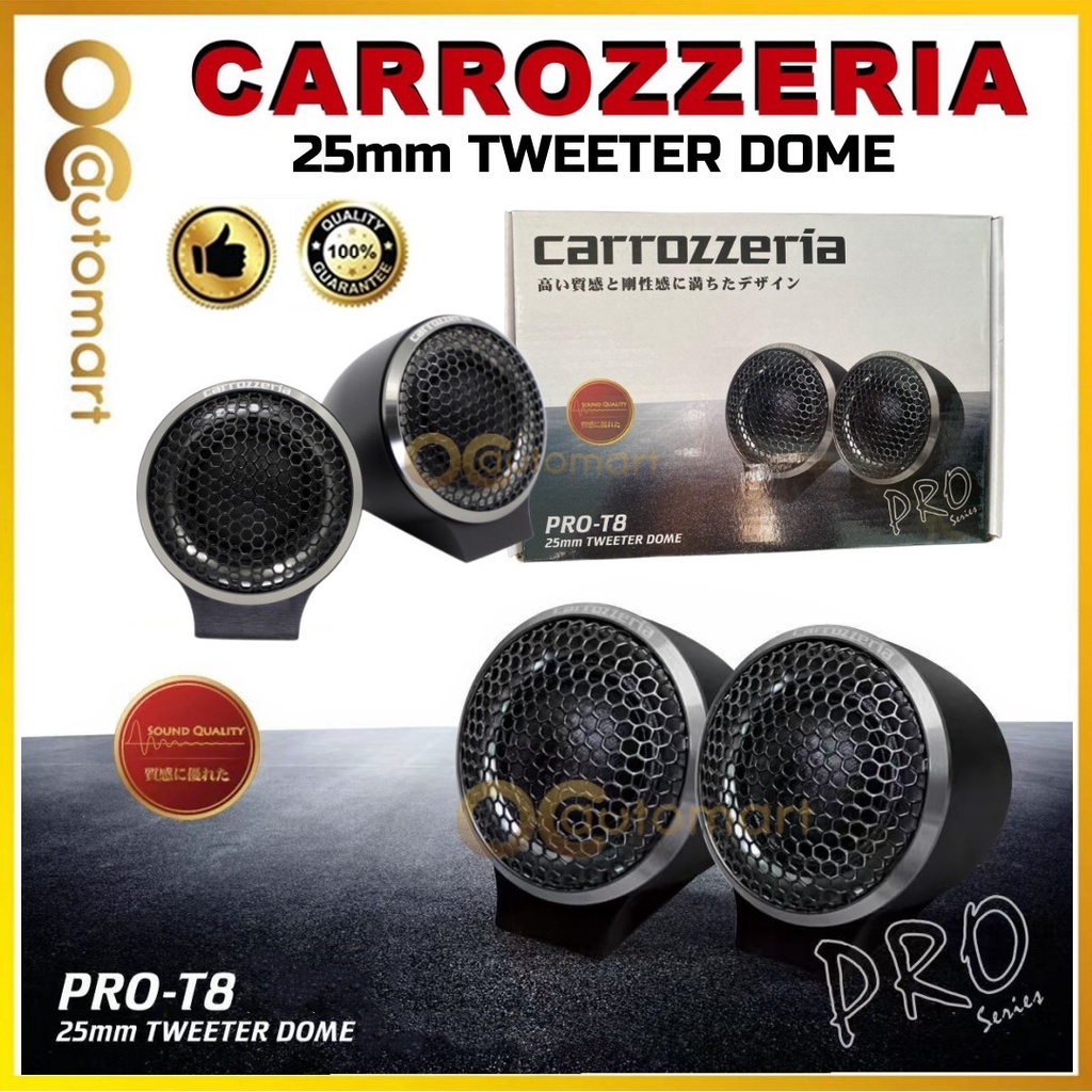 Carrozzeria Speaker Tweeter Pro-T8 25mm Tweeter Dome | Shopee Malaysia