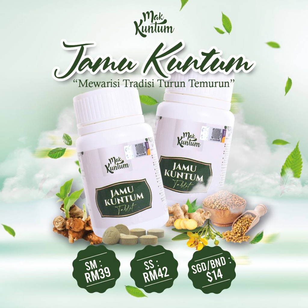 Mak Kuntum Jamu Kuntum Perawatan Wanita Bersalin (35 Tablet) | Shopee ...