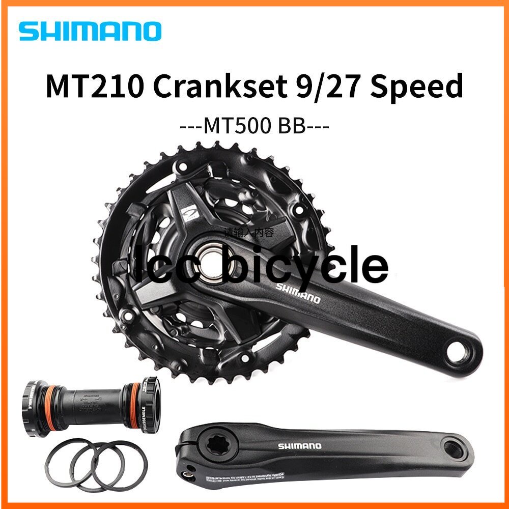 SHIMANO Alivio MT210 Crankset 2/3X9 Speed With MT500 Bottom Bracket BB 44T 40T 36T Chain Wheel 9 ...