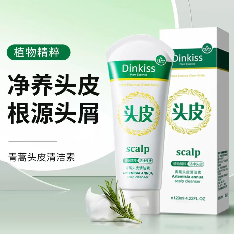 Dinkiss Artemisia Scalp Cleanser Shampoo Anti-Dandruff Anti-Itching Oil ...