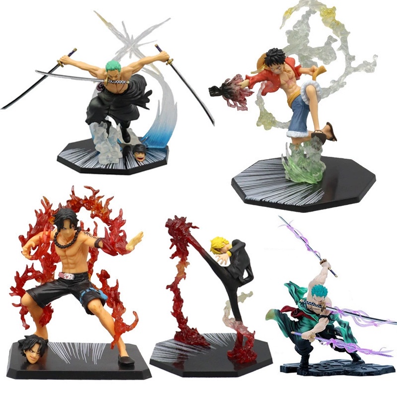 One Piece figure Firefist luffy Ace Zoro Sanji Anime battle luffy Usopp ...