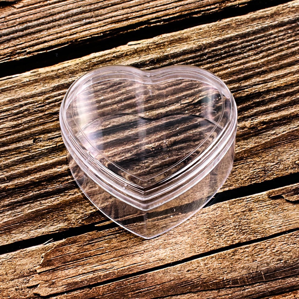 Heart Shaped Transparent Boxes Empty Bottle Packaging 120ml Storage Box ...