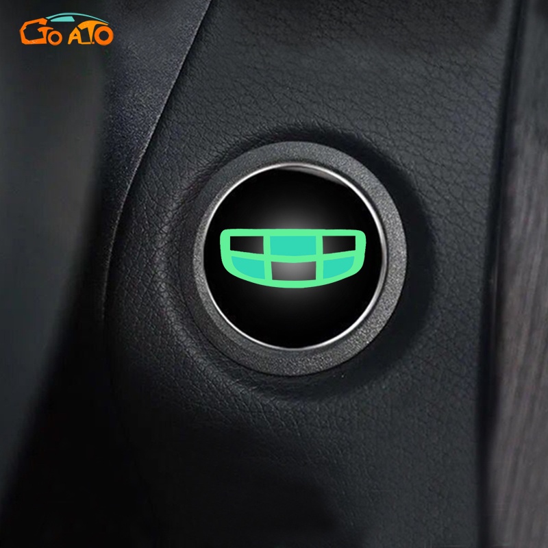 GTIOATO Car Start Button Cover Luminous Ignition Switch Decorative ...