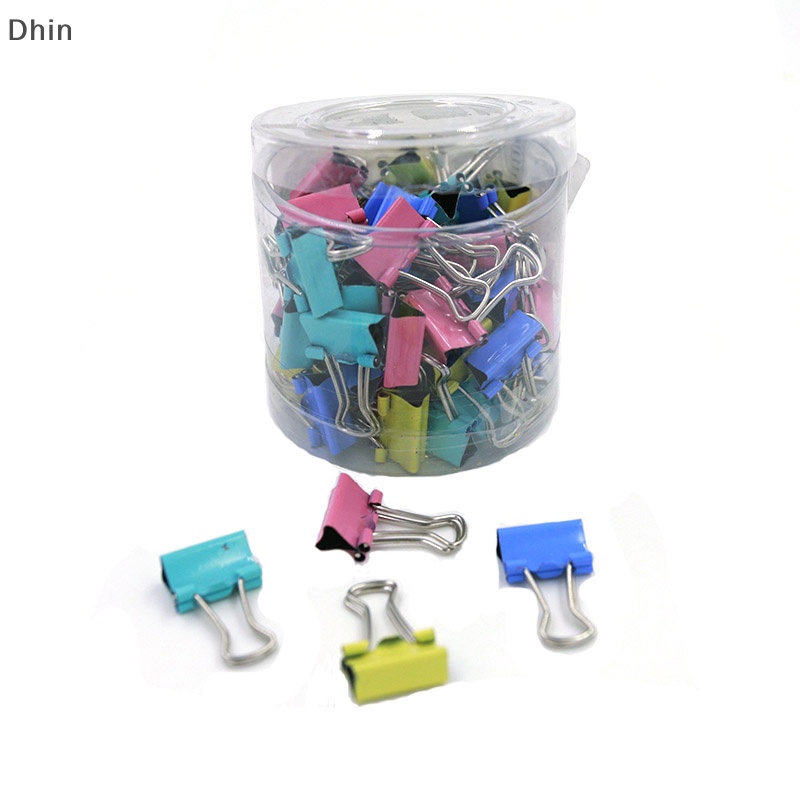 [Dhin] 60 Assorted Small Office Organize Mini Metal Binder Grip Clips ...
