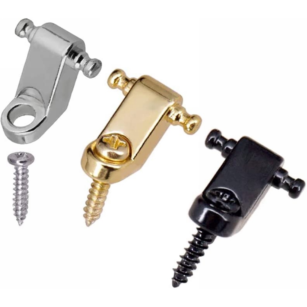 Electric Guitar String Retainers Tree Standard Roller String Guides Pack of 2pcs Chrome Silver ...