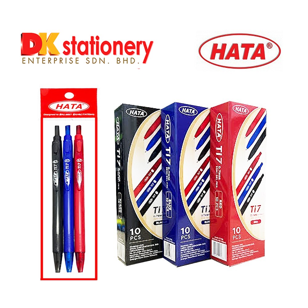 Hata Ti7 Semi Gel Pen 0.7mm I 10's/Box / Packet of 3's | Shopee Malaysia
