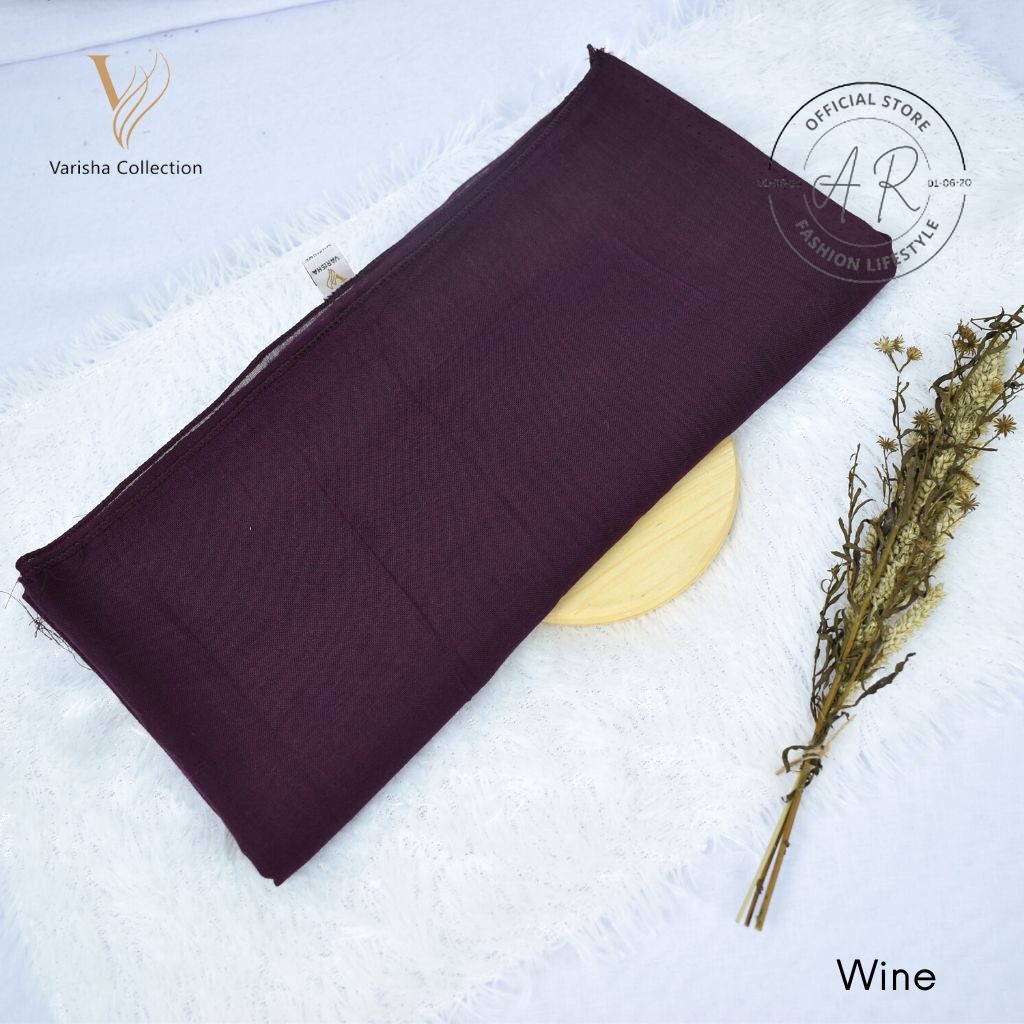Premium fashion rectangular hijab headscarf paris premium voal varisha ...