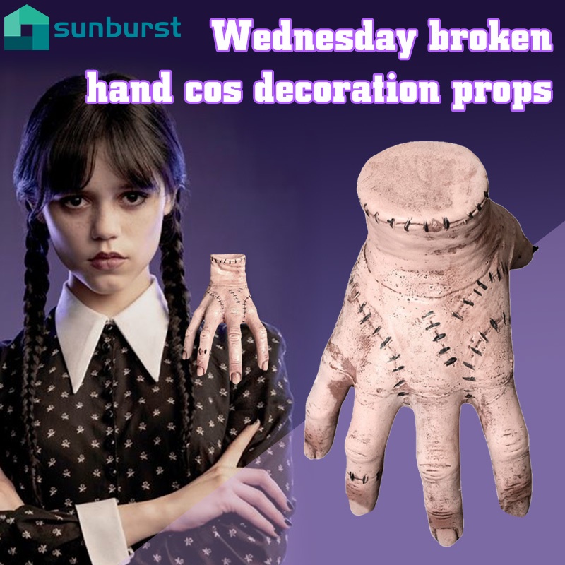 Halloween Party Horror Simulation Hand Toy / Horror Wednesday Addams ...