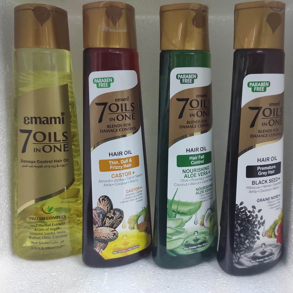 EMAMI 7 OILS IN ONE DAMAGE CONTROL HAIR OIL 200ML | Shopee Malaysia