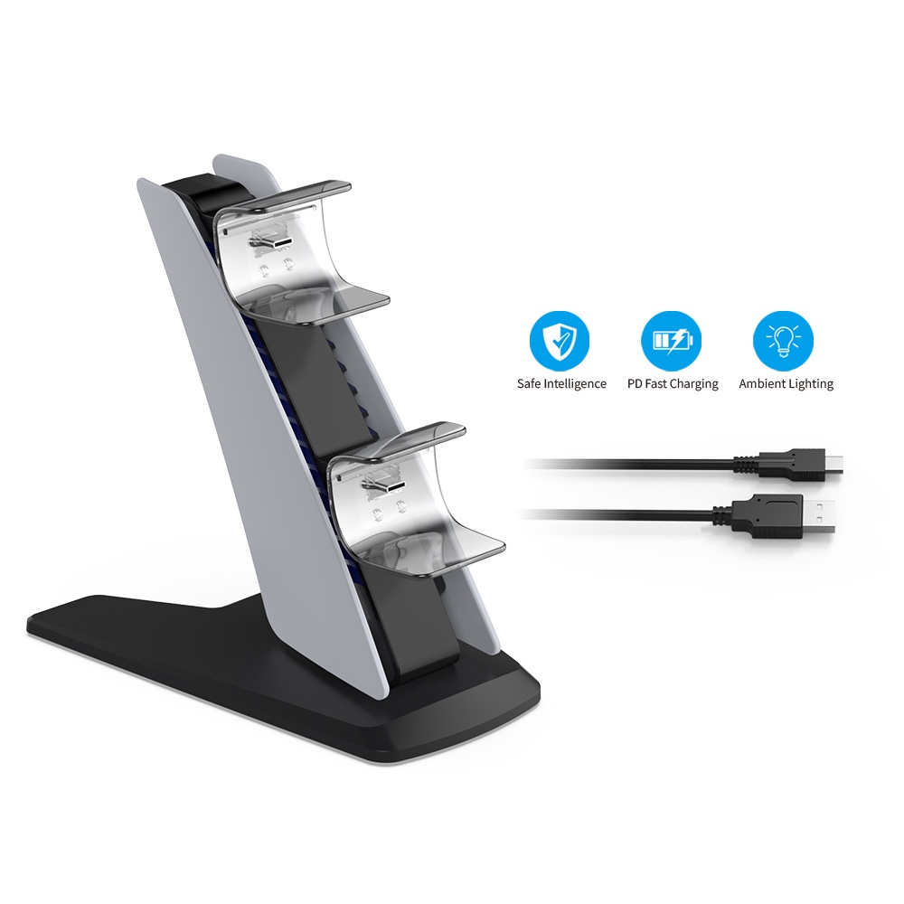 Controller Charger Dock for PS5 Dual Charging Stand Station Cradle for ...