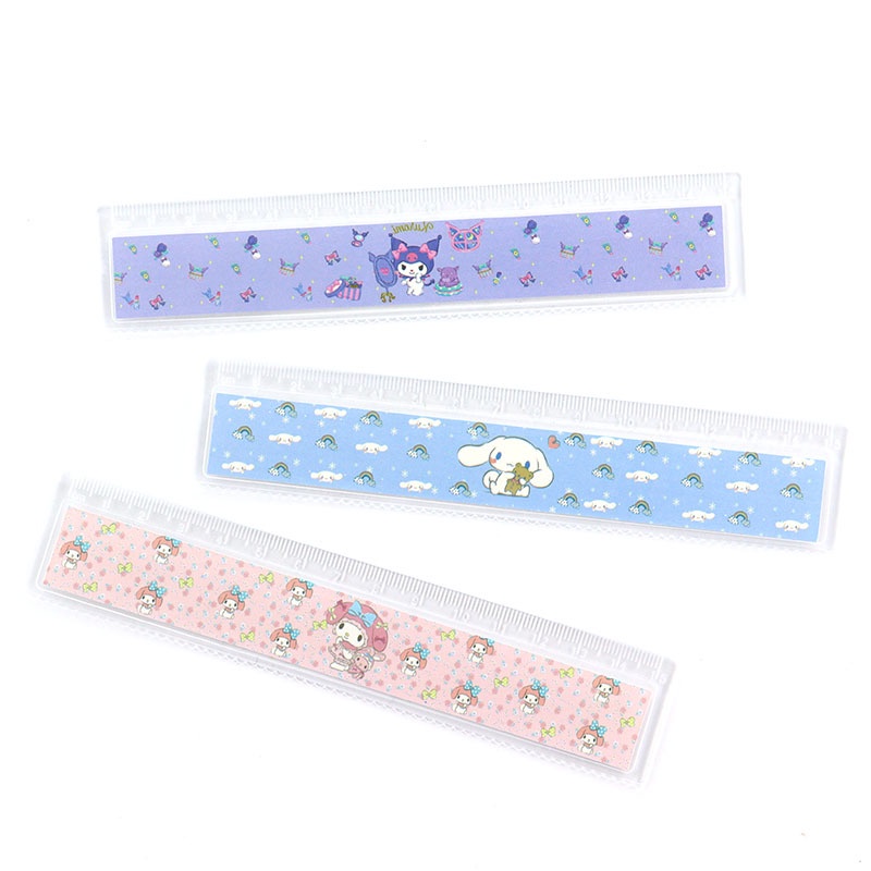 Sanrio sanrio Melody Cinnamon Dog Kuromi 15CM Ruler Color Painting ...