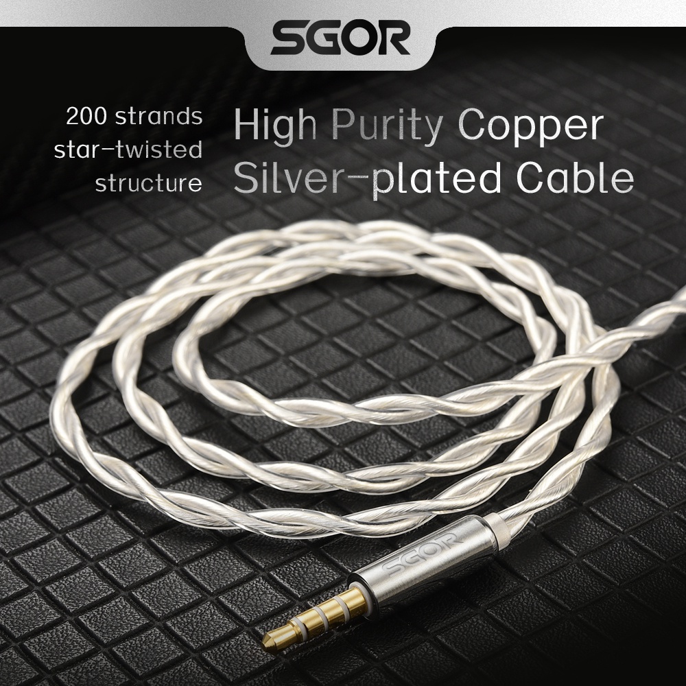SGOR CA-1 200 Strands High Purity Copper Silver-plated Cable 0.78mm S ...