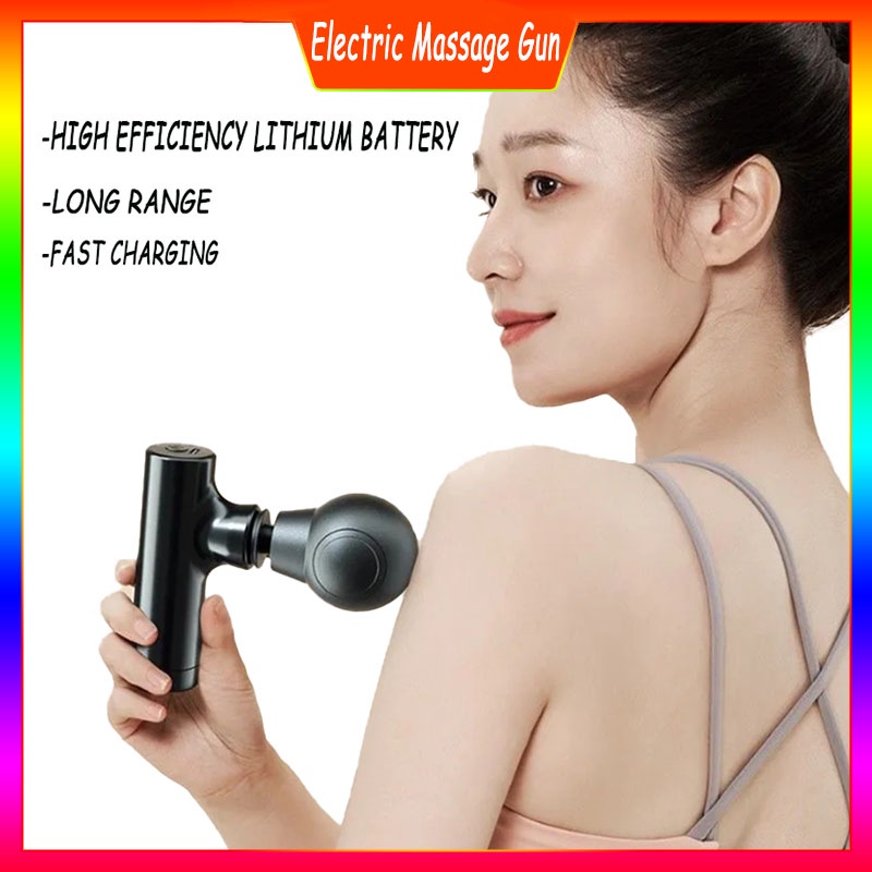 Electric Massage Gun Portable Mini Neck Back Massage Gun Deep Tissue ...