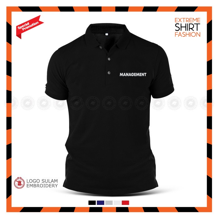 Premium Polo Management Uniform Tee Office Event Work Function Baju T ...