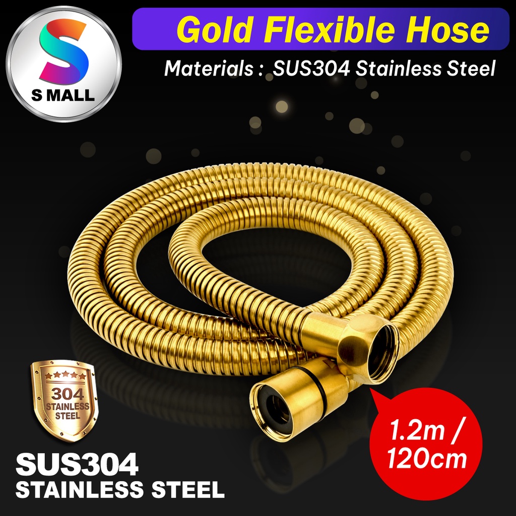 MCPRO Stainless Steel SUS304 GOLD FLEXIBLE HOSE Shower Hose for Toilet ...