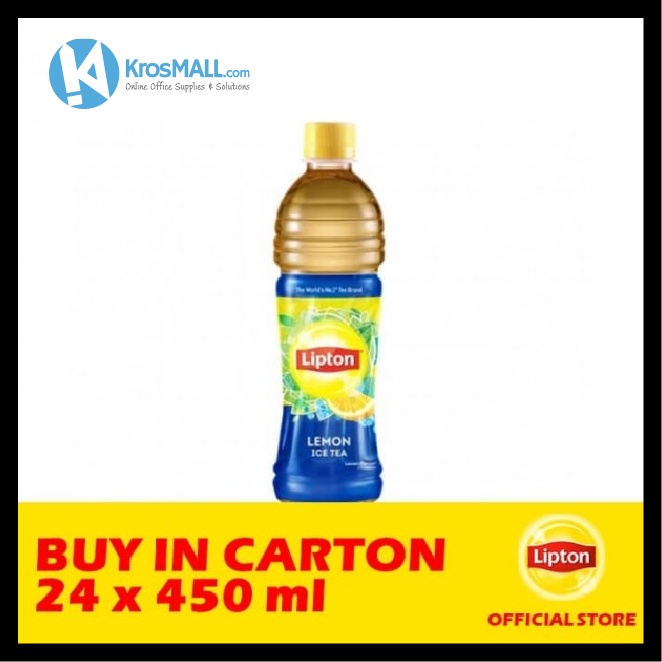 Lipton RTD Lemon Ice Tea PET 24 x 450ml | Shopee Malaysia