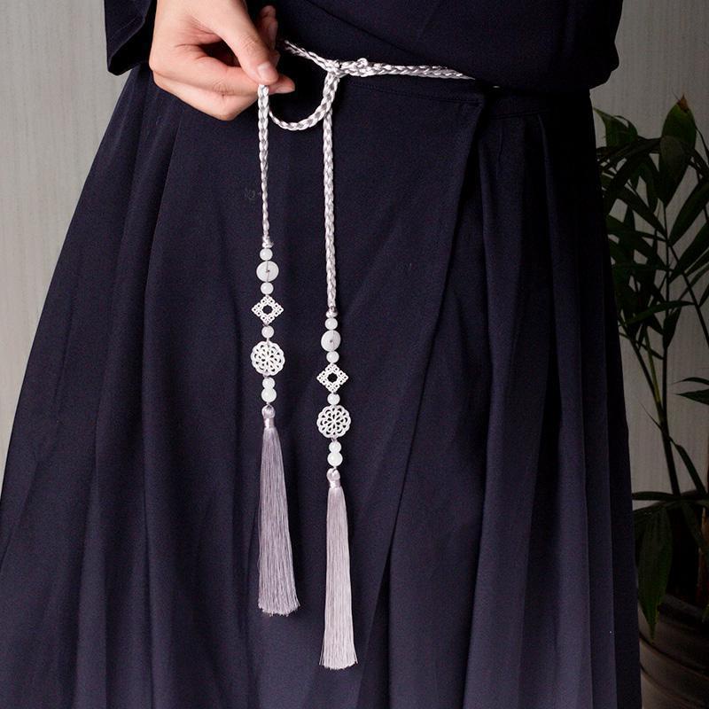 Ming Made Taoist Robe Tassel Jade Pendant Ancient Style Forbidden Step ...