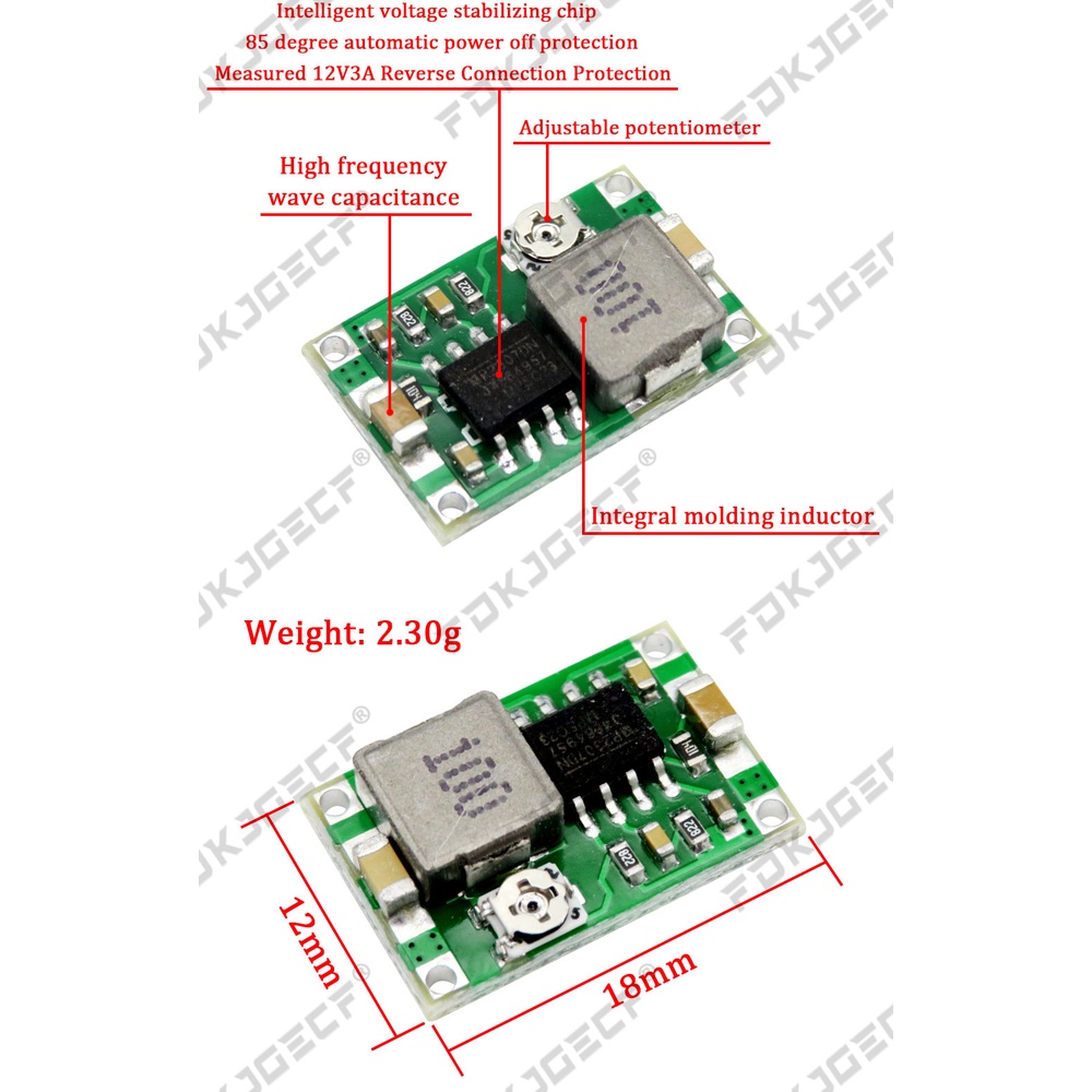 Mini360 RC Airplane Module Mini 360 DC Buck Converter 2A Step Down ...