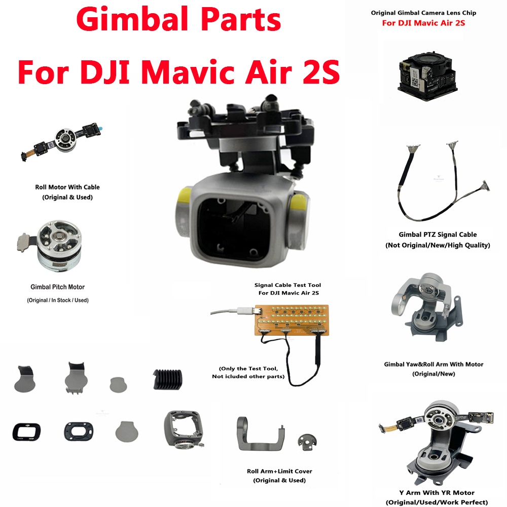 Genuine Gimbal Roll/Yaw Motor for DJI Mavic Air 2S Camera Lens Frame ...