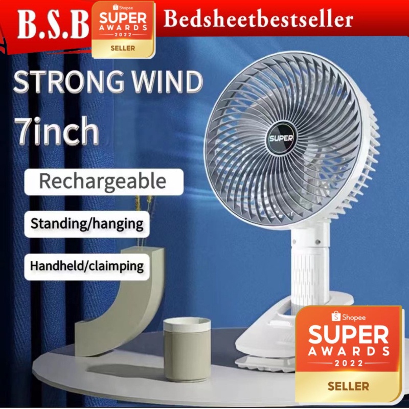 Kipas Mini Portable Fan Table Fan Desktop Fan Handheld fan Clip fan ...