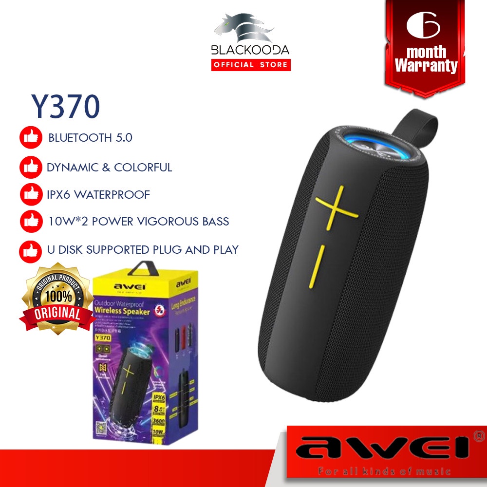 AWEI Y370 Outdoor Bluetooth Speaker | Shopee Malaysia
