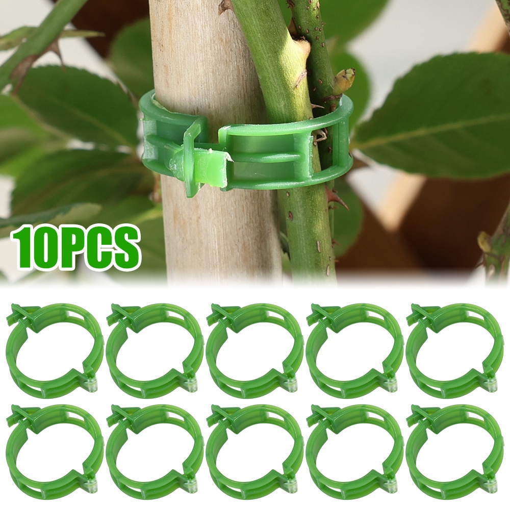 50/100Pcs Plant Clip Buckle Self-Adhesive Fixed Hook / Plastic Supports ...