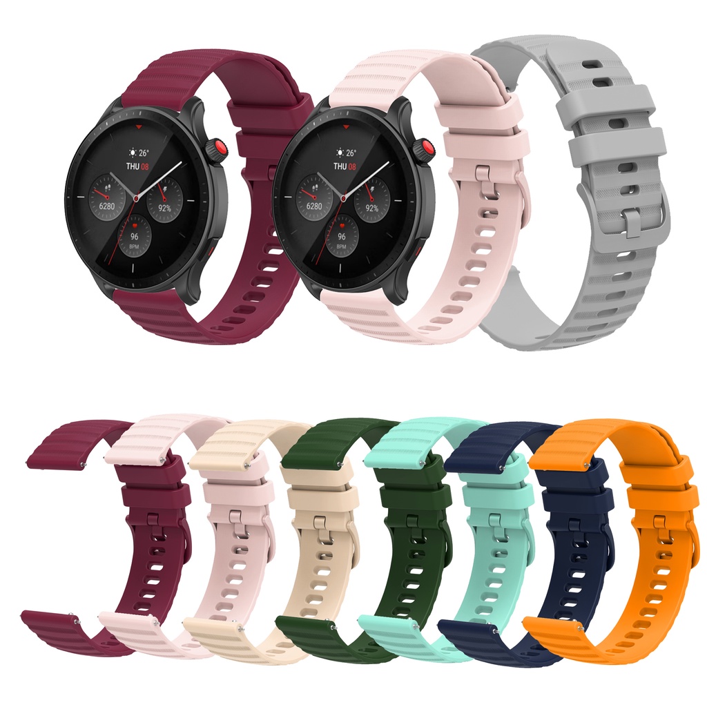 Silicone Strap For Huami Amazfit GTR Mini GTR3 Pro 42mm 47mm Bip5 GTR2 ...