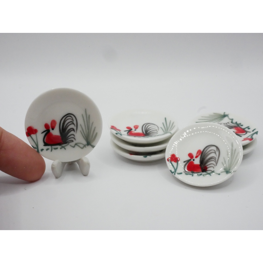 [CL] Export Grade!! White Ceramic Plate Chicken Brand Paint Diameter 3 ...