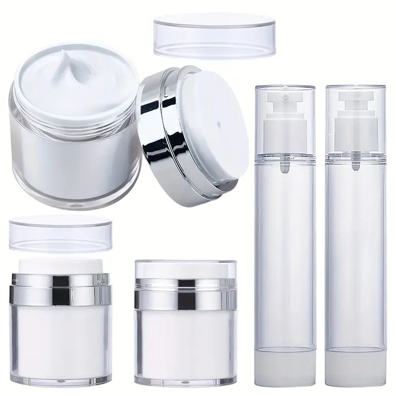 15/30/50ml Airless Vacuum Pump Creams Jar Moisturizers Lotion Bottle ...