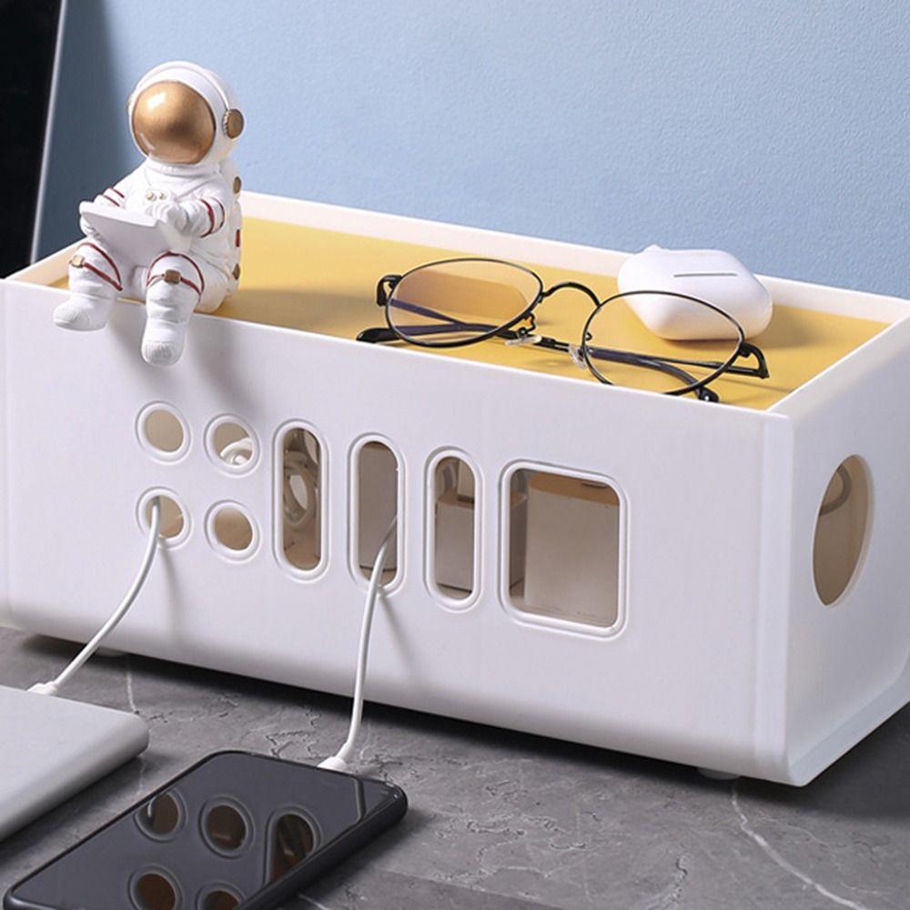 VALENTINE1 Cable Holder Sorting USB Charging Partitioned Cord Box ...
