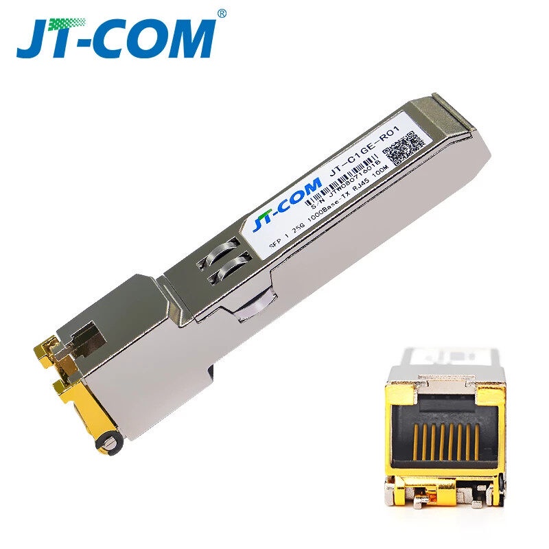 JT-COM 1000Mbps SFP To Rj45 interface SFP Module 1000Mbps SFP Copper ...