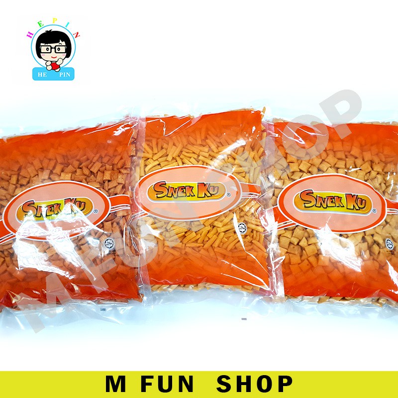 Snek Ku Keropok 900gm & 1.8KG Perisa Ketam/ Ayam/ Bawang Biji Cili ...