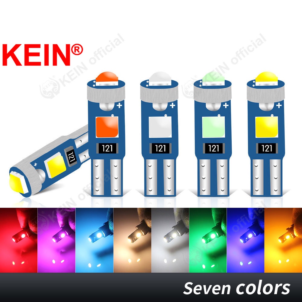 KEIN 5PCS T5 Led Bulb W3W with Projector Dashboard Led Interior Neo ... KEIN 5PCS T5 Led Bulb W3W with Projector Dashboard Led Interior Neo ...