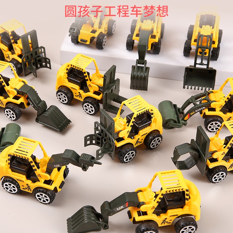 Engineering Vehicle Toys Plastic Toy Car Excavator Excavator Road ...