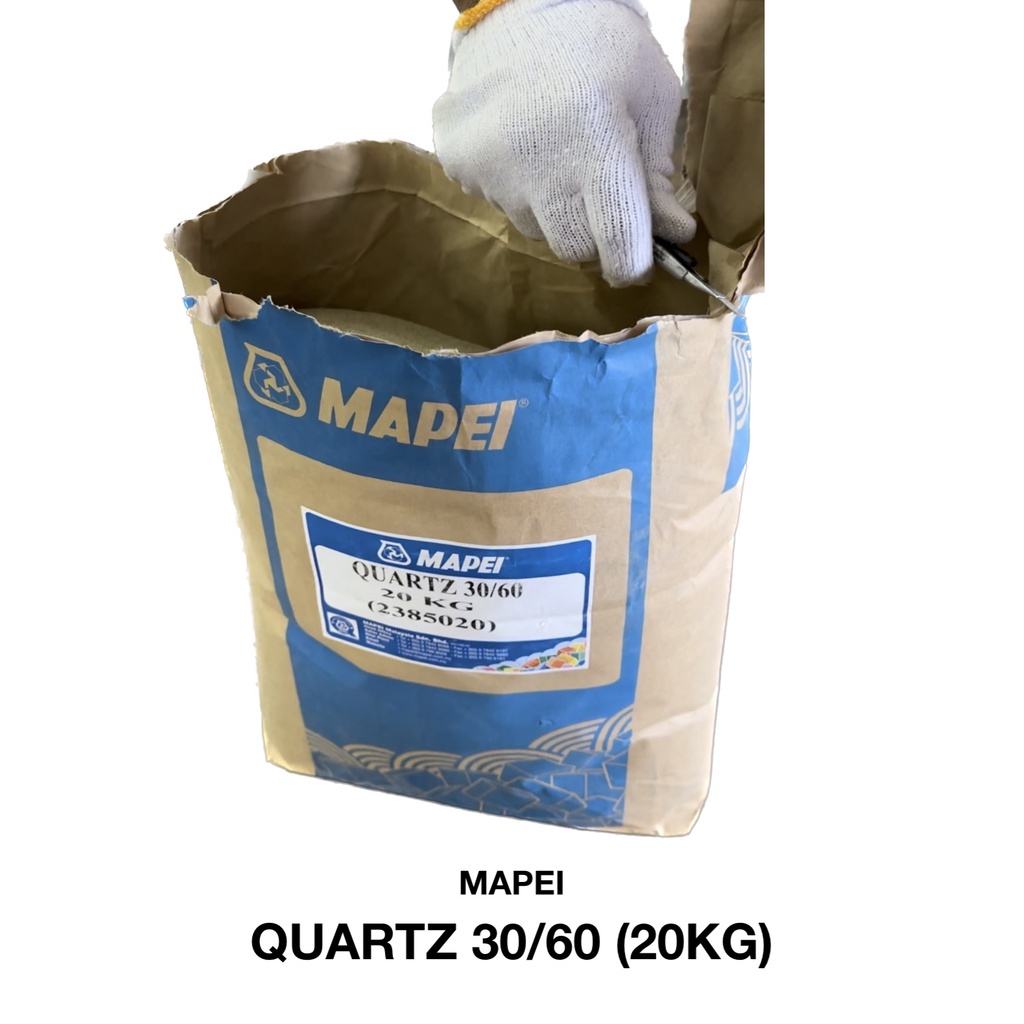 MAPEI QUARTZ 30/60 (20KG) FOR MOISTURE BARRIER REDUCTION USE | Shopee Malaysia